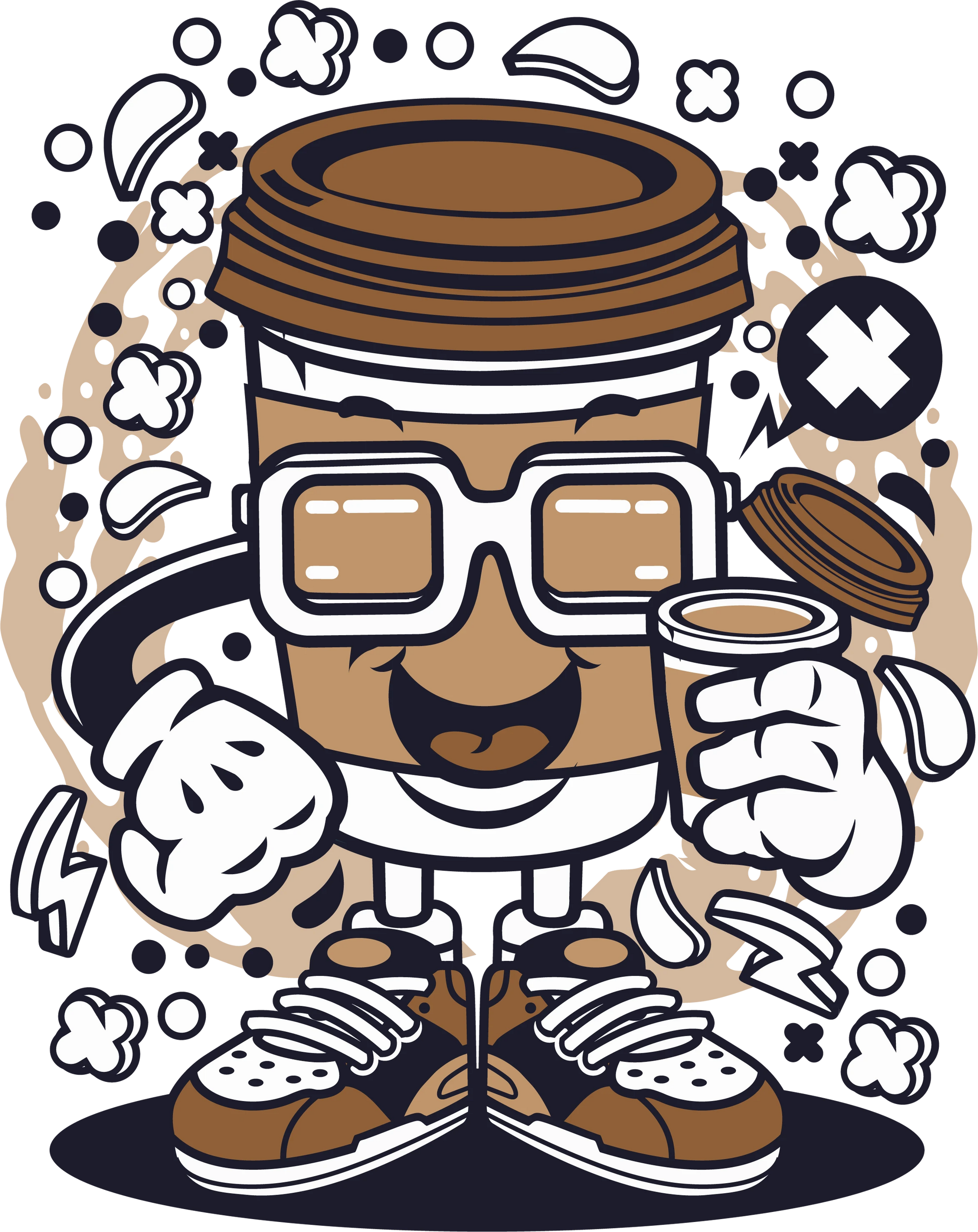 Coffee Cup Cartoon | Heat Transfer
